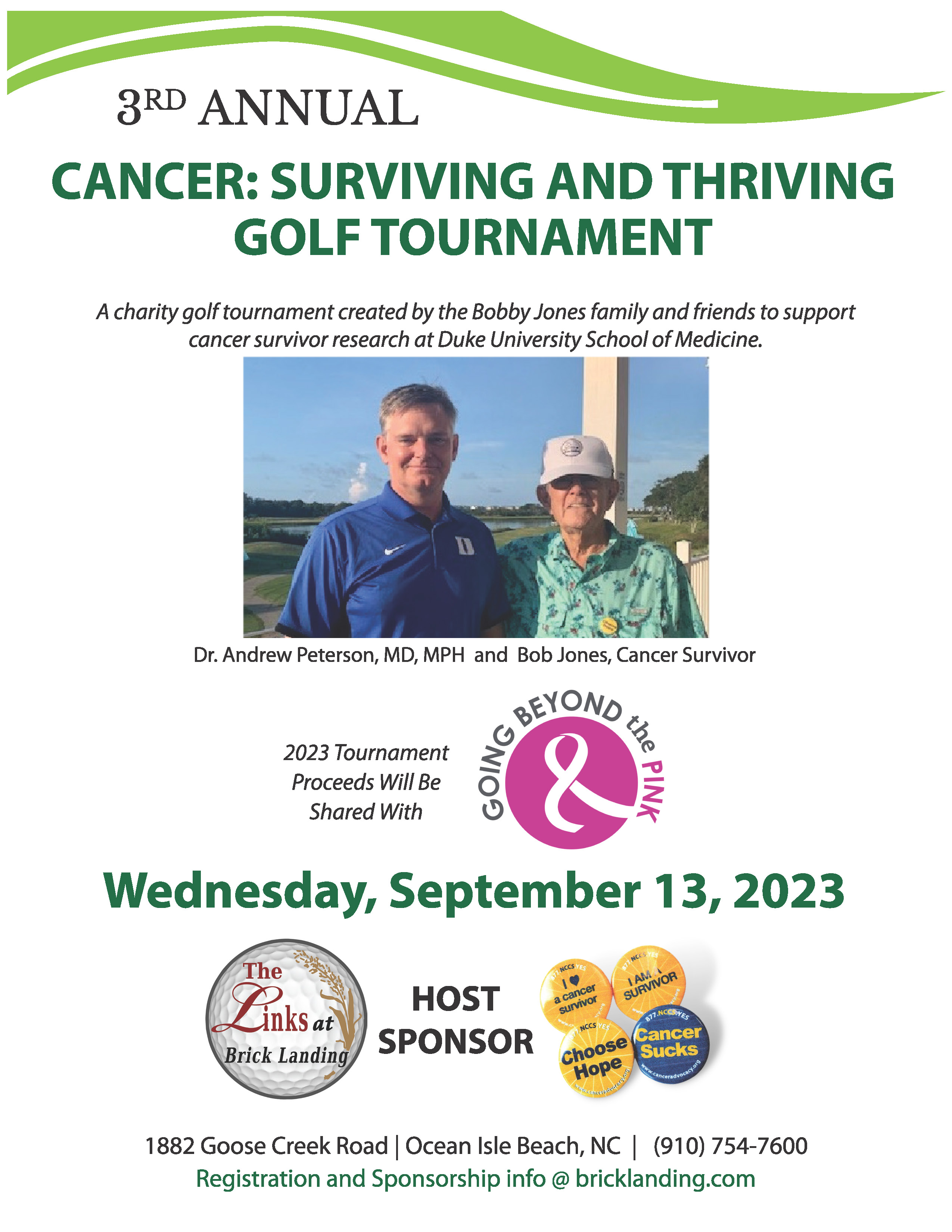 Cancer: Surviving & Thriving Golf Tournament - The Links At Brick Landing